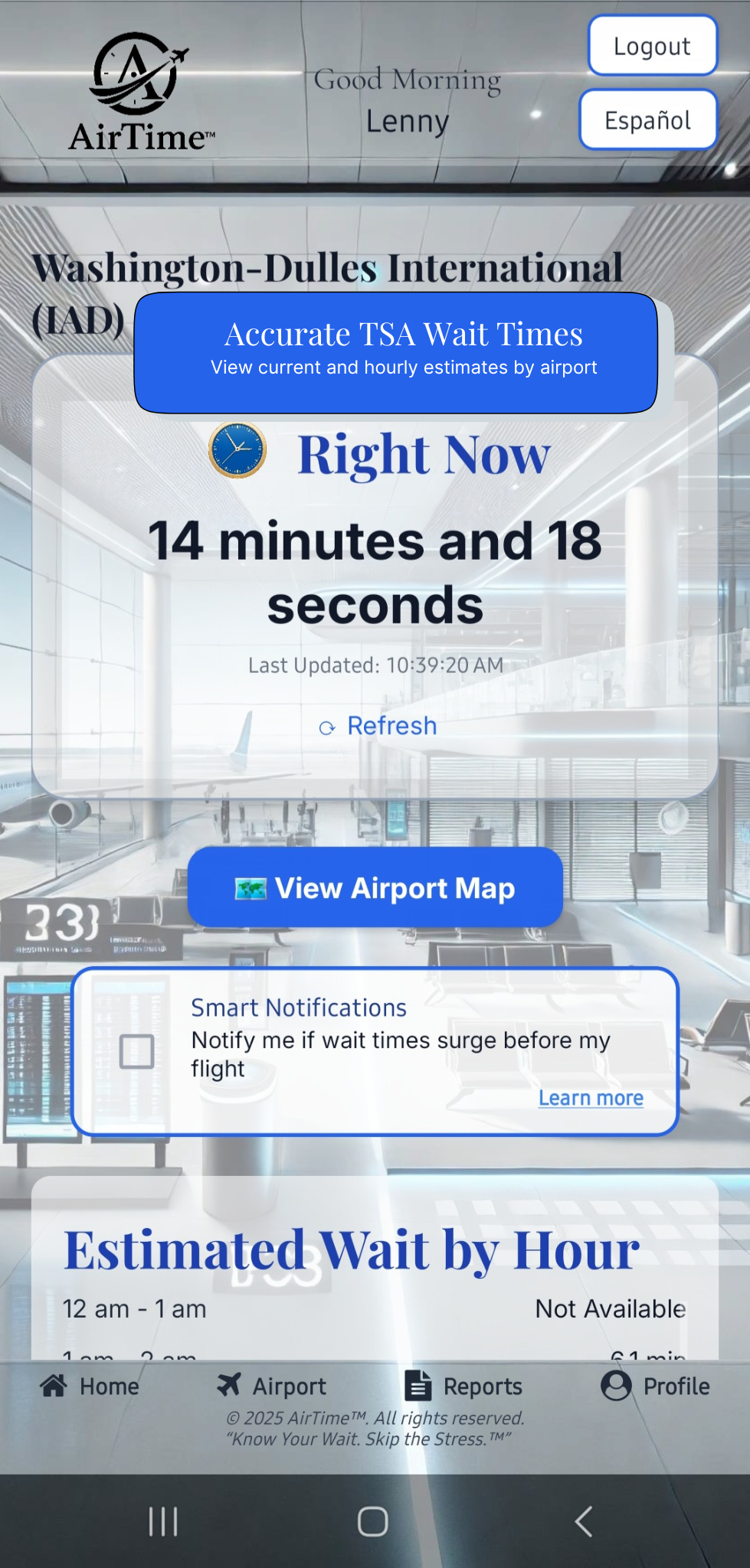 AirTime™ – Know Your Wait